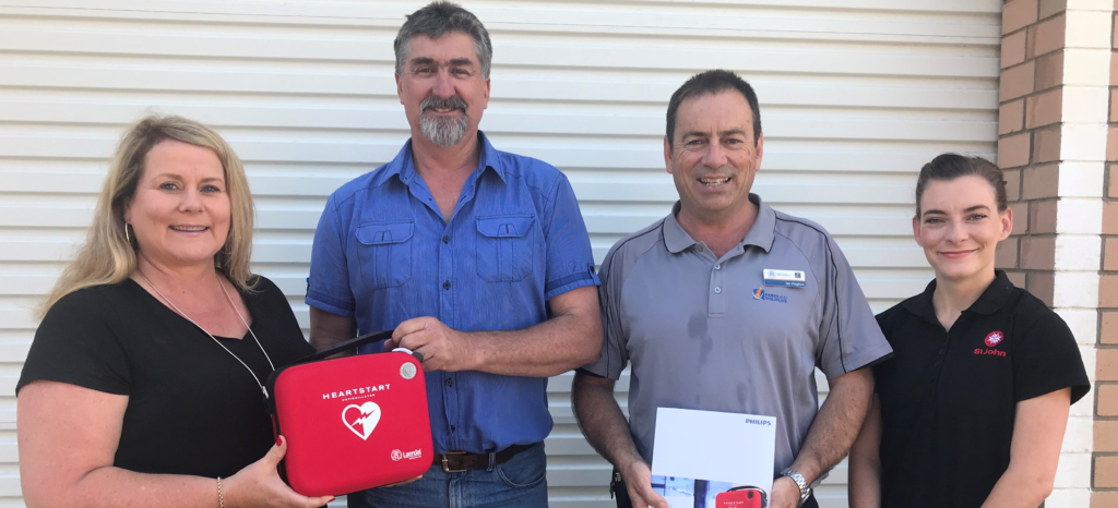 Defib donation to save lives in Lucky Bay - St John WA Latest News