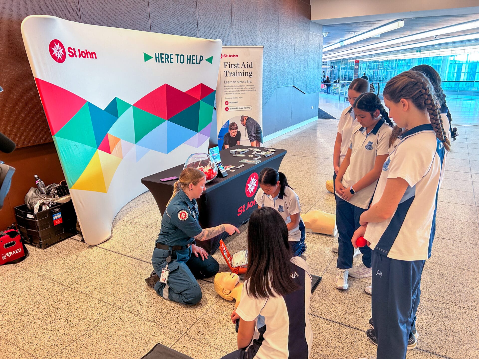 St John WA activates “Call. Push. Shock.” at Perth Airport for Restart ...